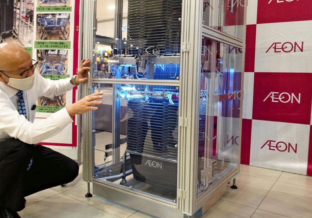 UV Technology: Shopping Basket With Automated UV Disinfection System